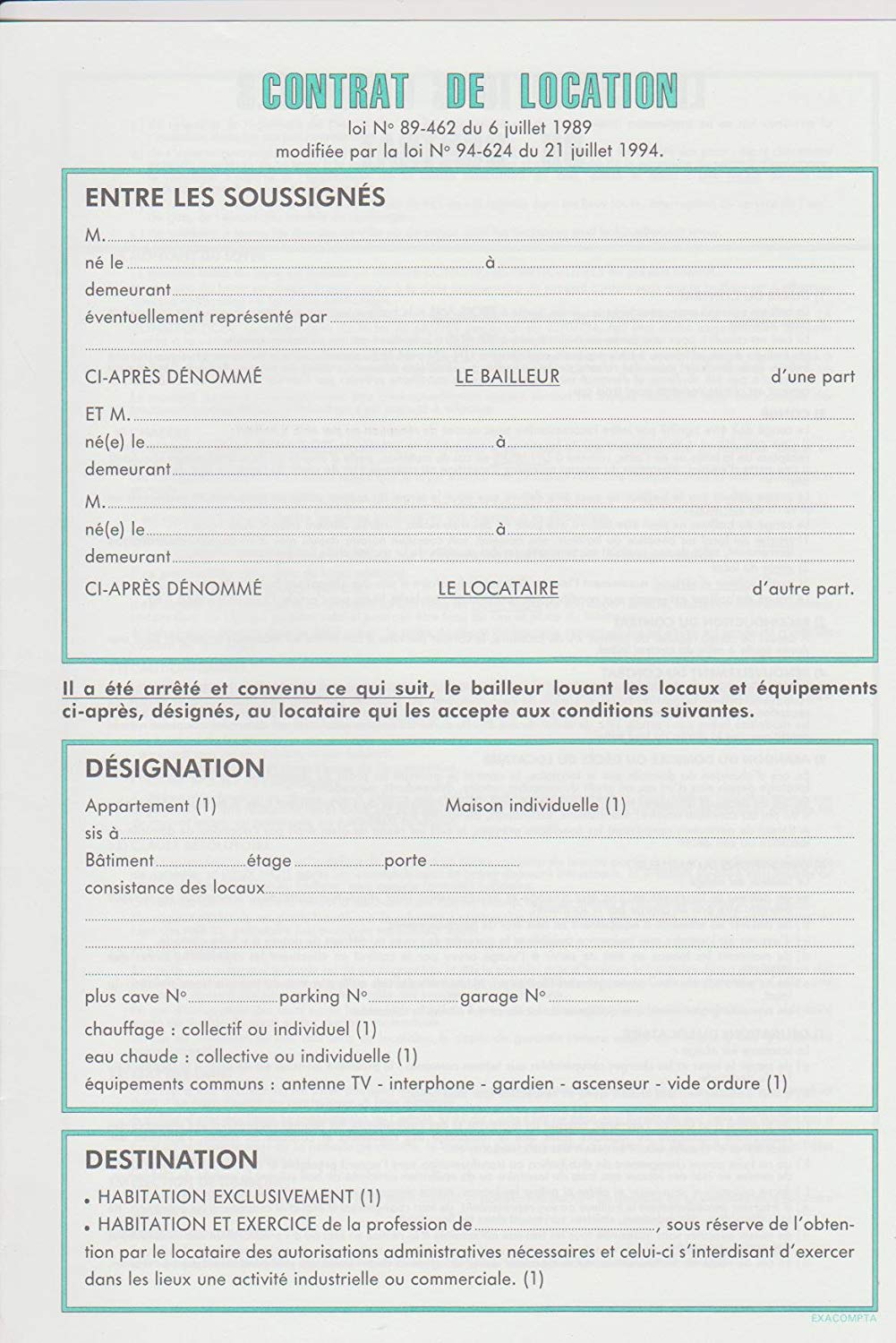 Contrat de location en PDF : quelles sont les informations qu'on doit y ...